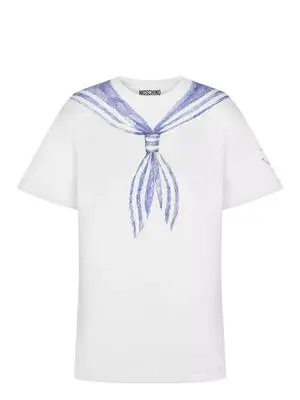 Moschino Sailor Motif T-shirt - White
