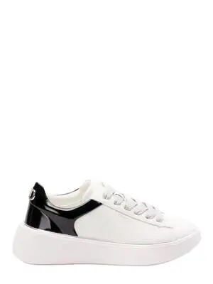 TWINSET Leather Sneakers - White