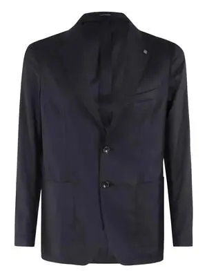 Tagliatore Brooch-detail Blazer - Blue