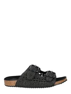 BIBI LOU Textile Fiber Sandals - Black