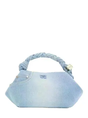 GANNI Small Denim Cross Body Bag - Blue