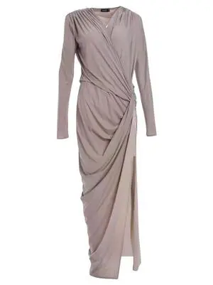 Atlein V-neck Maxi Dress - Purple