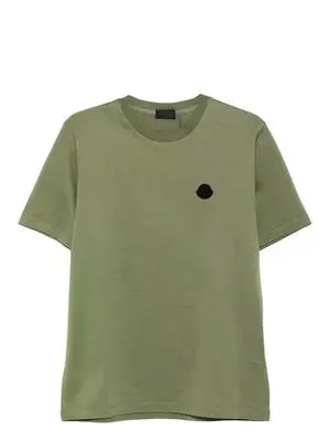 Moncler Vertical-logo Cotton T-shirt - Green