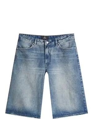 REPRESENT Denim Bermuda Shorts - Washed Blue