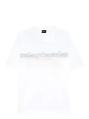 Paul Smith Desert Stripe-print T-shirt - White