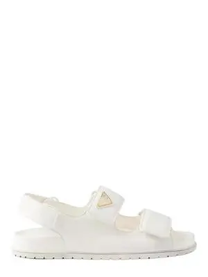 Prada Leather Sandals - White