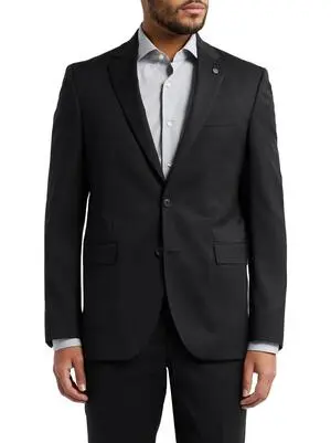 ALLSAINTS Ross Slim Fit Stretch Wool Suit Jacket - Black