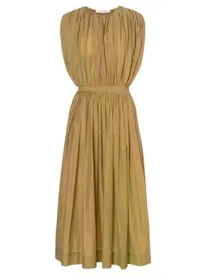 Philosophy Di Lorenzo Serafini Gathered Midi Dress - Neutrals