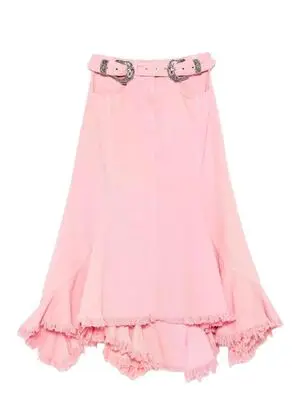 MARQUES' ALMEIDA Flared Midi Skirt - Pink