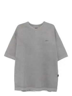 JUUN.J Logo-embroidered T-shirt - Grey