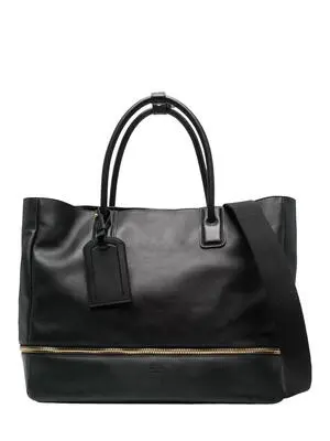 Moschino Leather Tote - Black