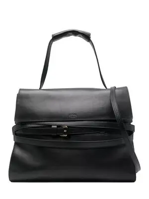 Moschino Medium Tie Me Tote Bag - Black