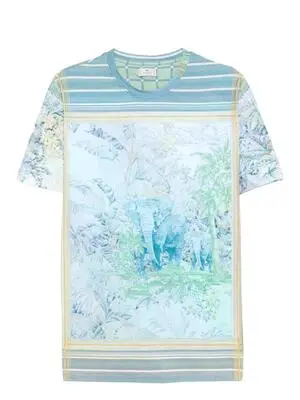 Etro Graphic-print T-shirt - Blue