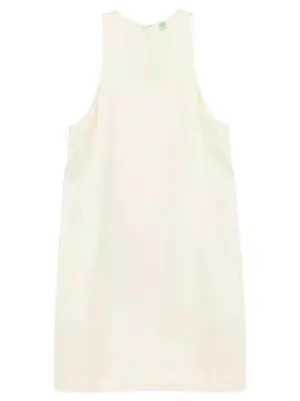 TOTEME Scoop-neck Mini Dress - Neutrals