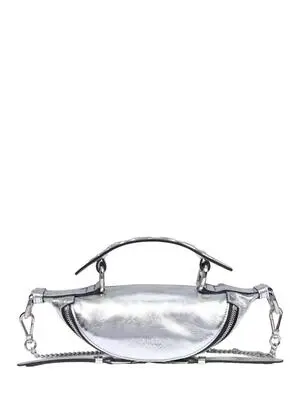 LANCEL Origami Mini Zip Crossbody Bag - Silver