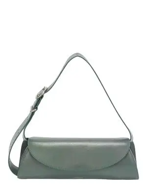 JIL SANDER Small Cannolo Shoulder Bag Green