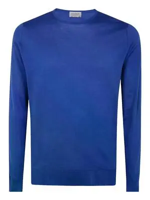 John Smedley Long Sleeve T-shirt - Blue