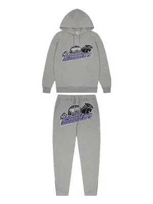 Trapstar Shooters Hooded Tracksuit - Grey/purple