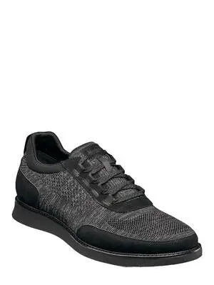 Florsheim Elastic Lace Knit Sneakers - Black