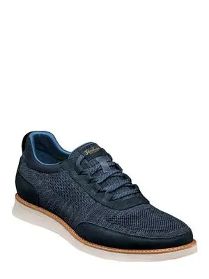 Florsheim Elastic Lace Knit Sneakers - Navy