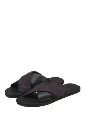 SAREP + ROSE Pike Leather Sandal - Black