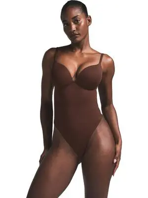 SKIMS SKIMS Ultimate Body Push Up Thong Bodysuit Cocoa