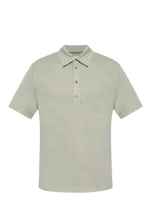 Paul Smith Linen Polo Shirt - Green