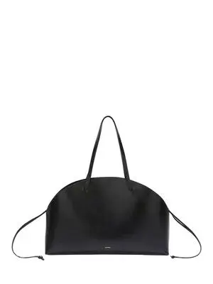 JIL SANDER Curve Large Shoulder Bag - Black