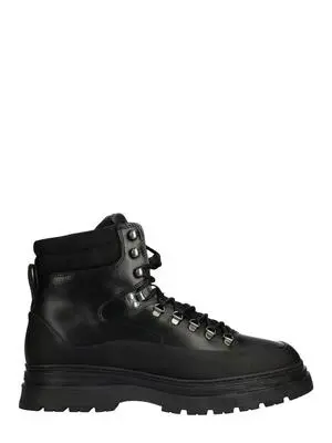 Gant Leather Lace Up Boots - Black