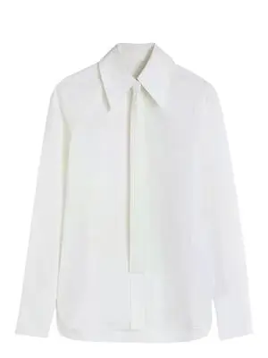 JIL SANDER Tie-detailed Shirt - White