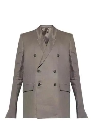RICK OWENS Rick Owens Double-Breasted Linen Blazer