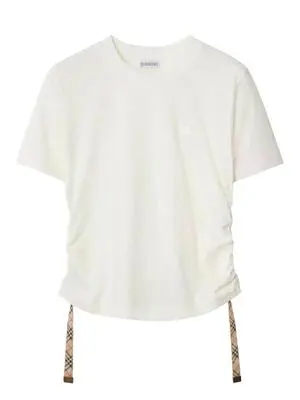 Burberry Check-trim T-shirt - Neutrals