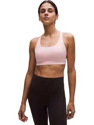 Lululemon Energy Bra Medium Support, B-d Cups Blush Quartz