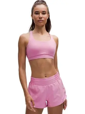 Lululemon Energy Bra Medium Support, B-d Cups Pink Frosting