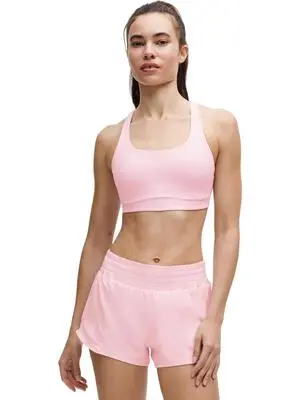 Lululemon Energy Bra Medium Support, B-d Cups Pink Organza
