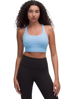 Lululemon Energy Longline Bra Medium Support, B-d Cups - Dreamy Blue