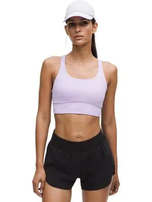 Lululemon Energy Longline Bra Medium Support, B-d Cups - Lavender Frost