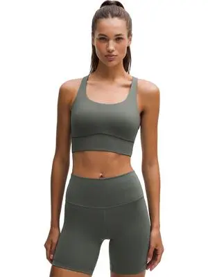 Lululemon Energy Longline Bra Medium Support, B-d Cups Palm Deco