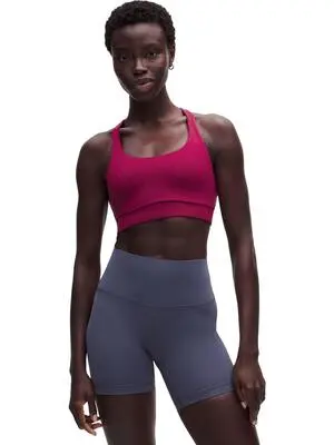 Lululemon Energy Longline Bra Medium Support, B-d Cups - Raspberry Rave