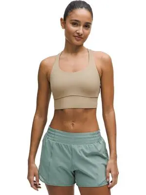 Lululemon Energy Longline Bra Medium Support, B-d Cups Sheer Oak