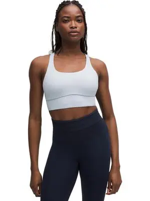Lululemon Energy Longline Bra Medium Support, B-d Cups Starch Blue