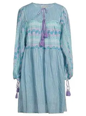 Antik Batik Mini Dress - Blue