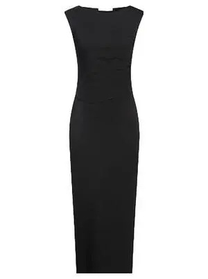 CARACTÈRE Flared Midi Dress - Black