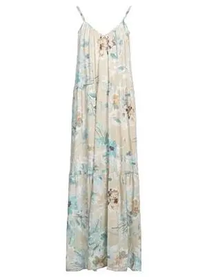 KAOS Maxi Cotton Dress - Beige