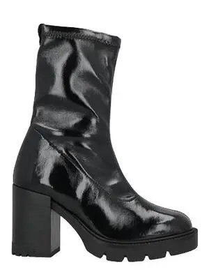 JANET & JANET Sock Ankle Boots - Black