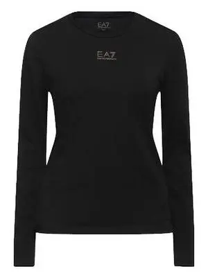 EA7 Cotton-blend Jersey T-shirt - Black