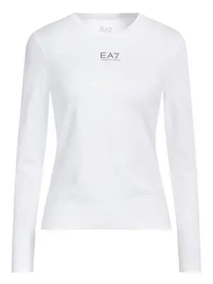 EA7 Cotton-blend Jersey T-shirt - White