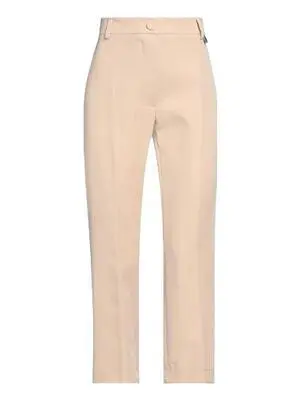 BERNA BERNA Straight-Leg Crepe Pants Beige