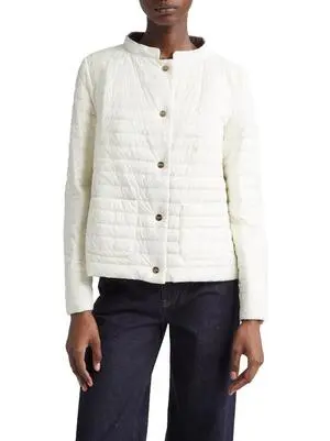 Herno Matte To Shiny Reversible Down Puffer Jacket - White To Taupe