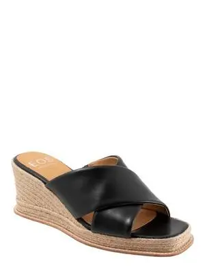 Eos Zelie Platform Wedge Sandals - Black